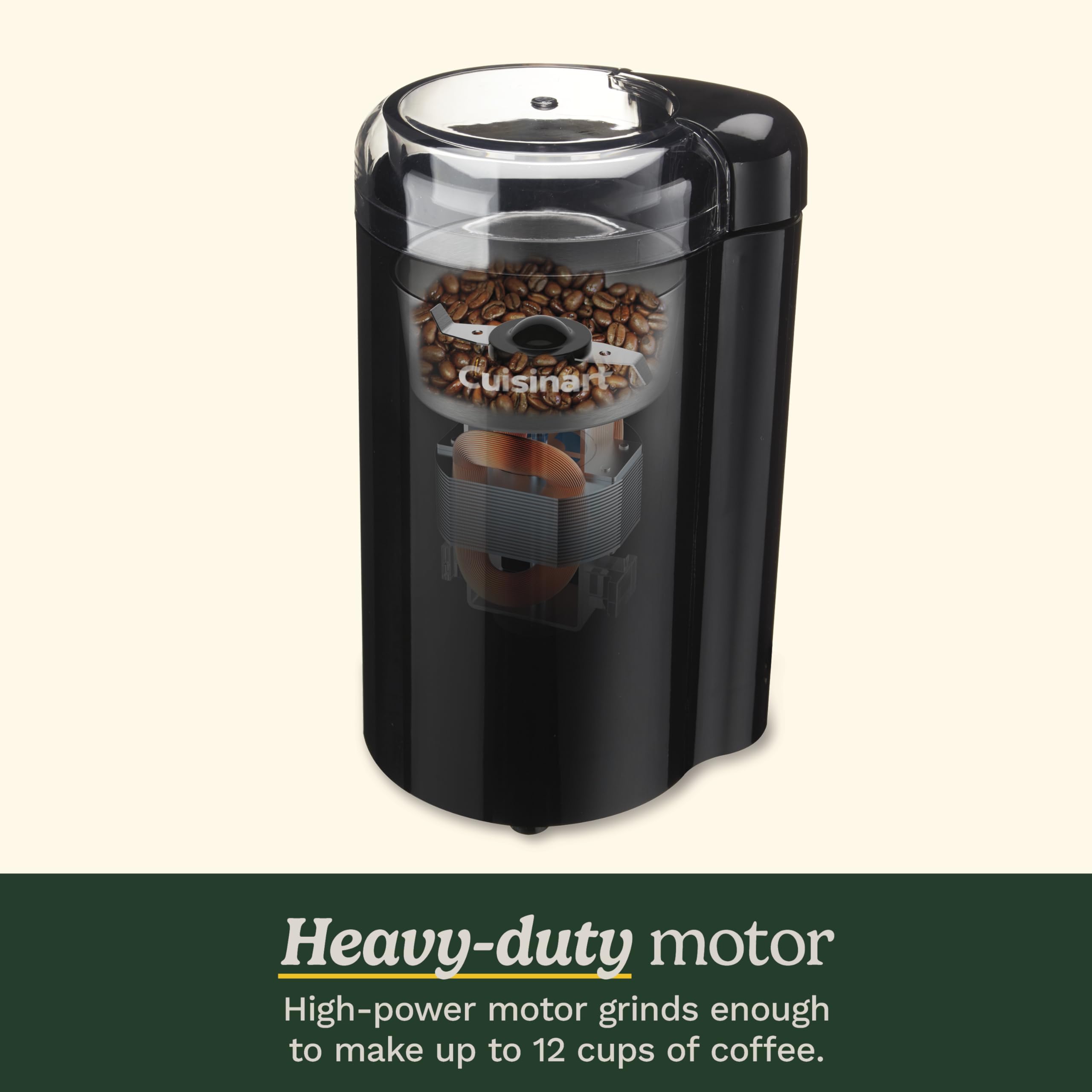 Cuisinart DCG-20BKN Grinder Coffee Grinder1, Blade, BLACK