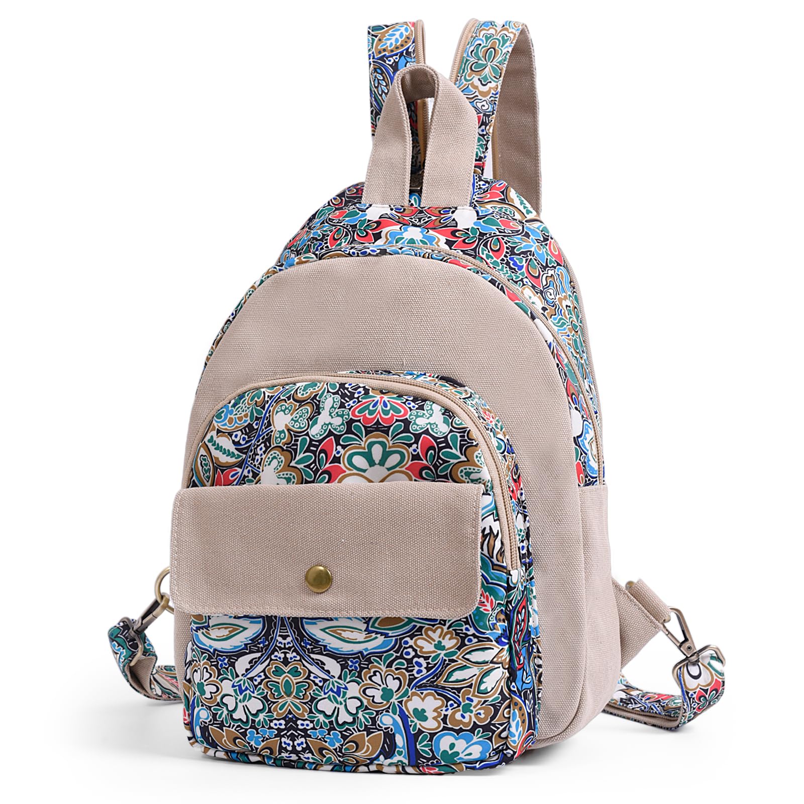 Black Butterfly Women's Premium Backpack, Crossbody Bags Upgrade, Light and Small Style Chest Bag, Fashion Chest Pack (50-multicolor)