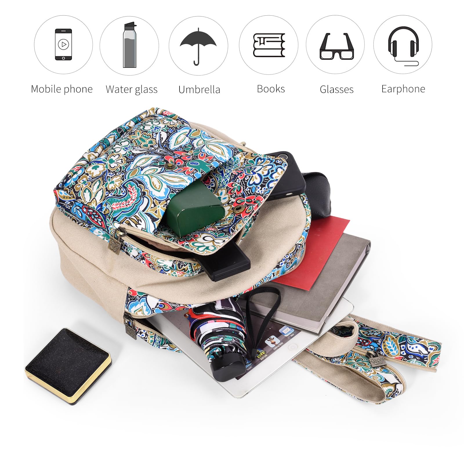 Black Butterfly Women's Premium Backpack, Crossbody Bags Upgrade, Light and Small Style Chest Bag, Fashion Chest Pack (50-multicolor)