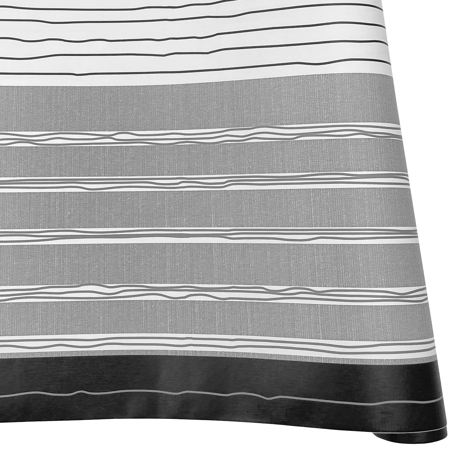 Yifely Black White Striped Furniture Paper Self-Adhesive Shelf Liner Countertop Sticker 17x118 Inches