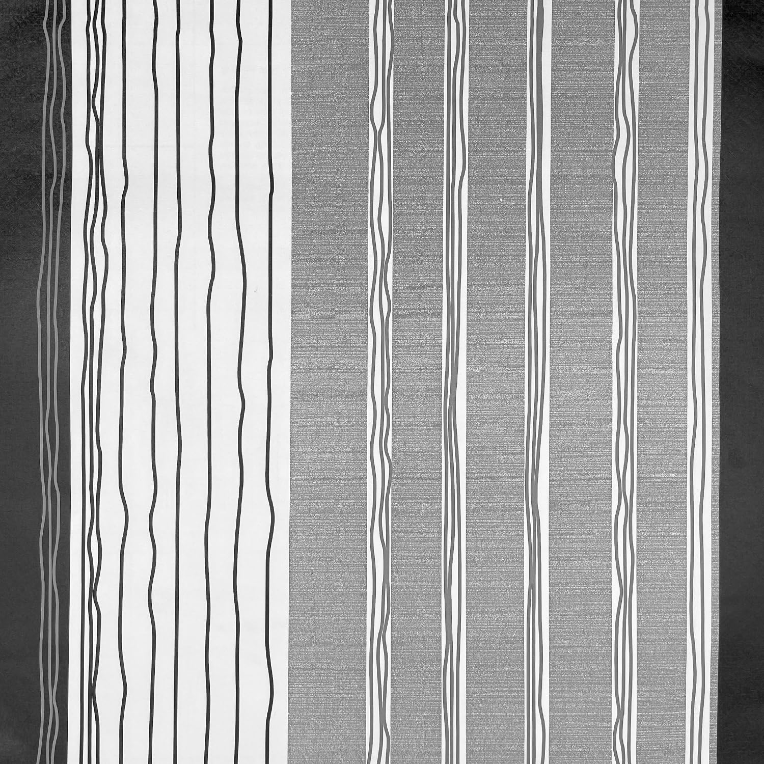 Yifely Black White Striped Furniture Paper Self-Adhesive Shelf Liner Countertop Sticker 17x118 Inches