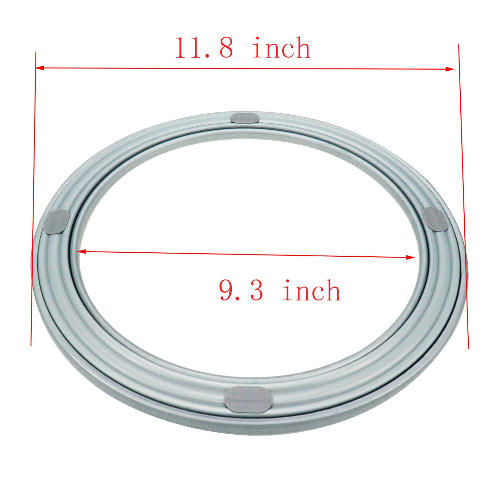 Geesatis Lazy Susan Accessories 11.8 inch / 300 mm Stainless Steel Rotating Turntable Bearing Round Smooth Swivel Plate Heavy Loads No Noice for Kitchen Dining Table