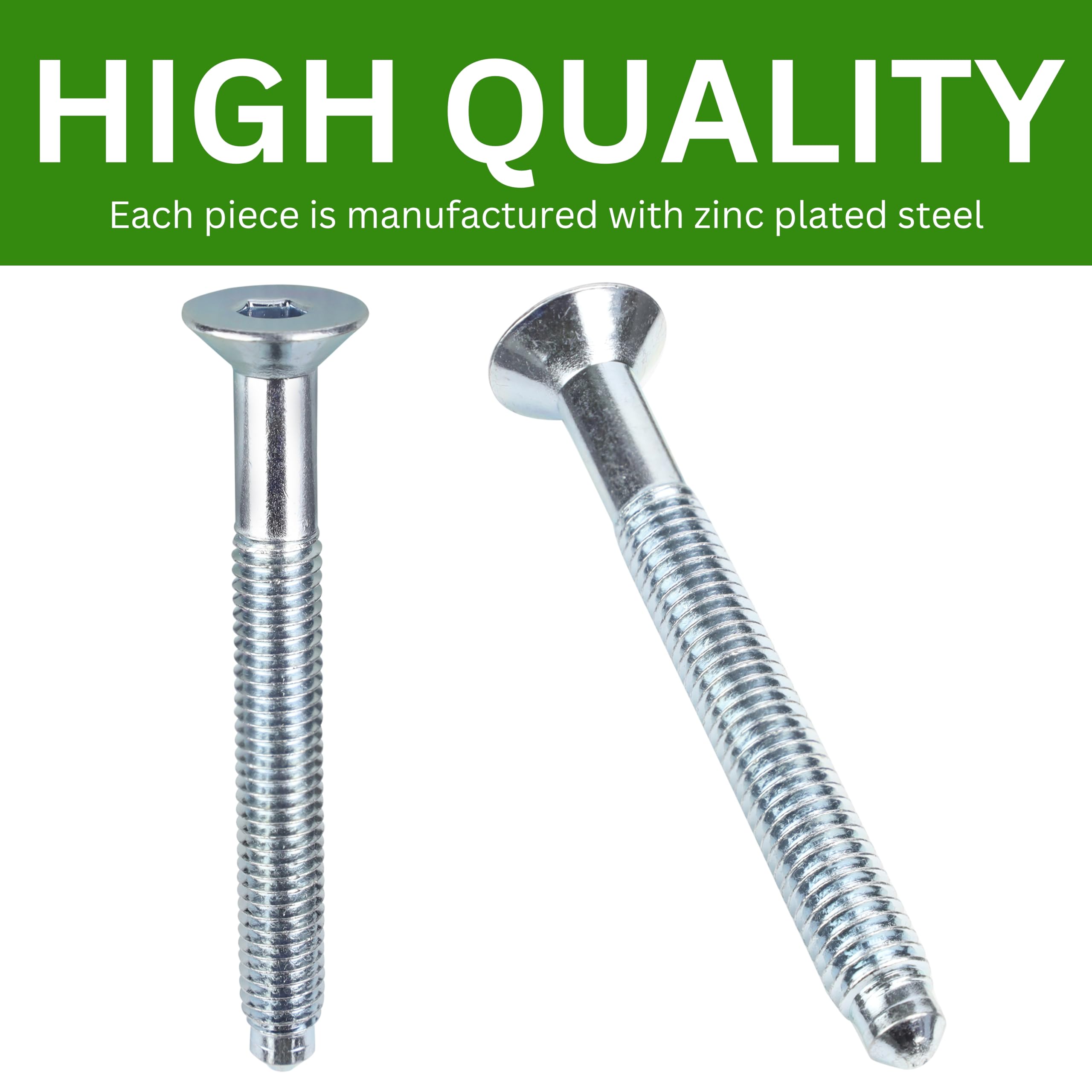 Spare Hardware Parts Shelf Unit Long Screw (Replacement for IKEA Part #100106) (Pack of 8)