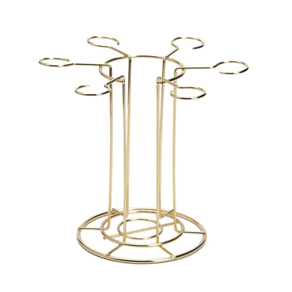 YFQHDD Iron Wine Glass Holder Stand Goblet Hanging Storage Shelf Bottles Cups Drying Rack Draining Cup Holder Kitchen Bar Organizer (Color : E, Size