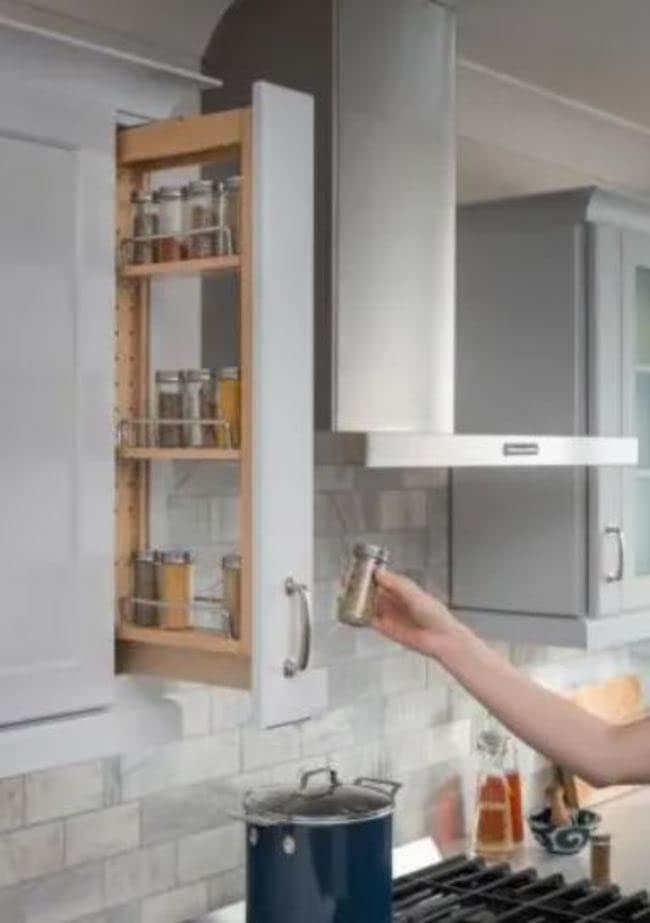 3" x 11-1/8" x 30" Wall Cabinet Filler Pullout