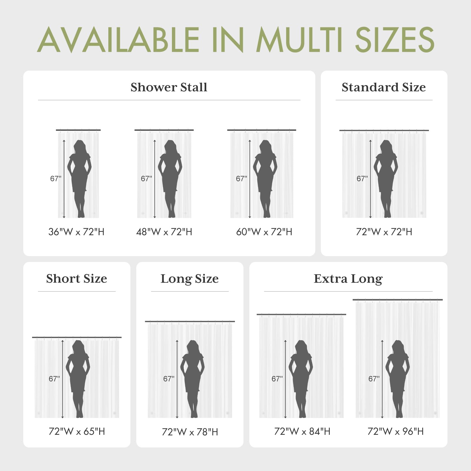 AmazerBath Clear Shower Curtain Liner, 72x72 Plastic Shower Liner, Waterproof PEVA Shower Curtain Liner, Cute Lightweight Shower Curtains for Bathroom with Magnets and 12 Rustproof Metal Grommet Holes