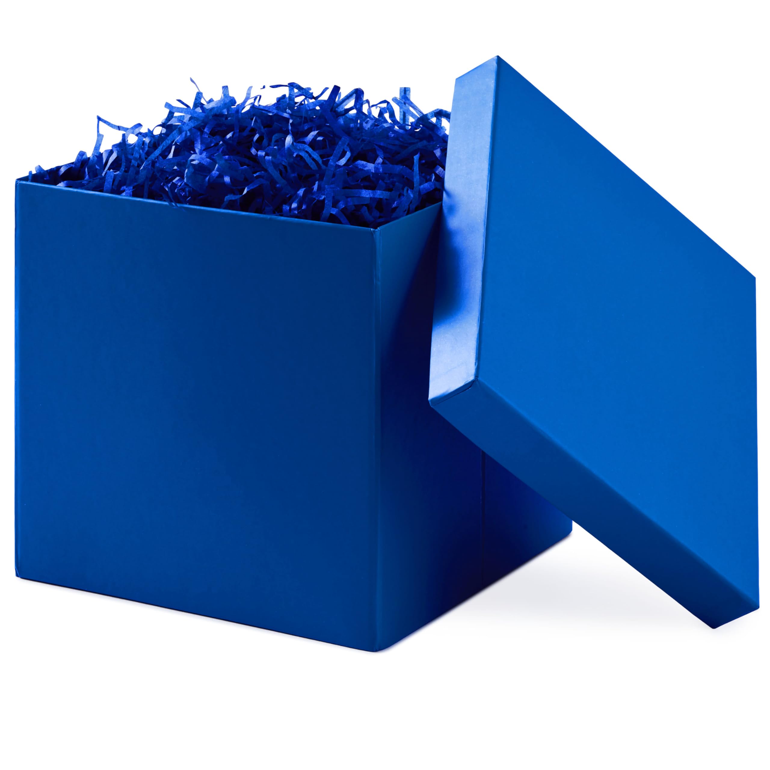 Hallmark 7" Gift Box with Lid (Royal Blue) for Christmas, Hanukkah, Birthdays, Father's Day, Bridal Showers, Weddings, Baby Showers and Graduations