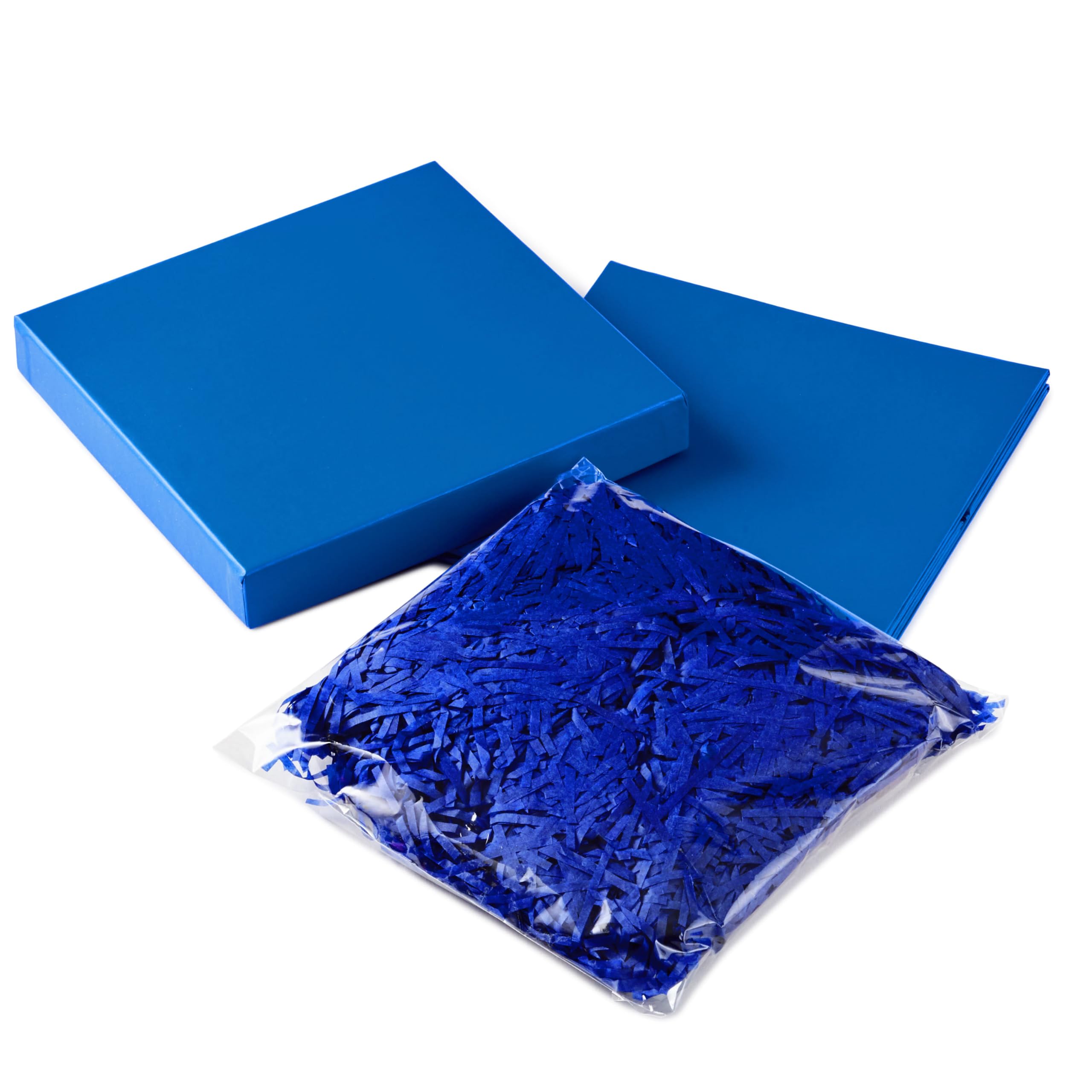 Hallmark 7" Gift Box with Lid (Royal Blue) for Christmas, Hanukkah, Birthdays, Father's Day, Bridal Showers, Weddings, Baby Showers and Graduations