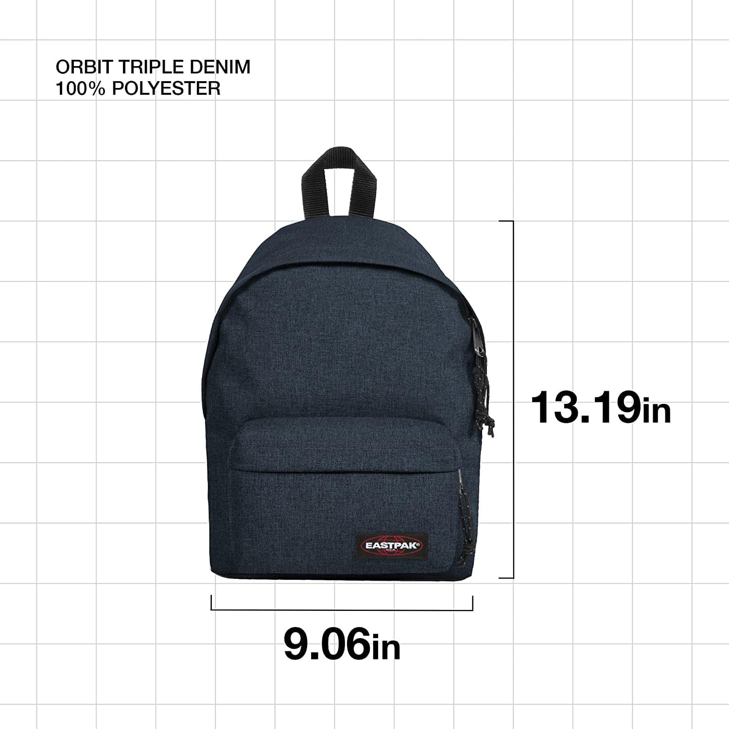 Eastpak Orbit XS Mini Backpack - Bag for School or Travel - Black Denim