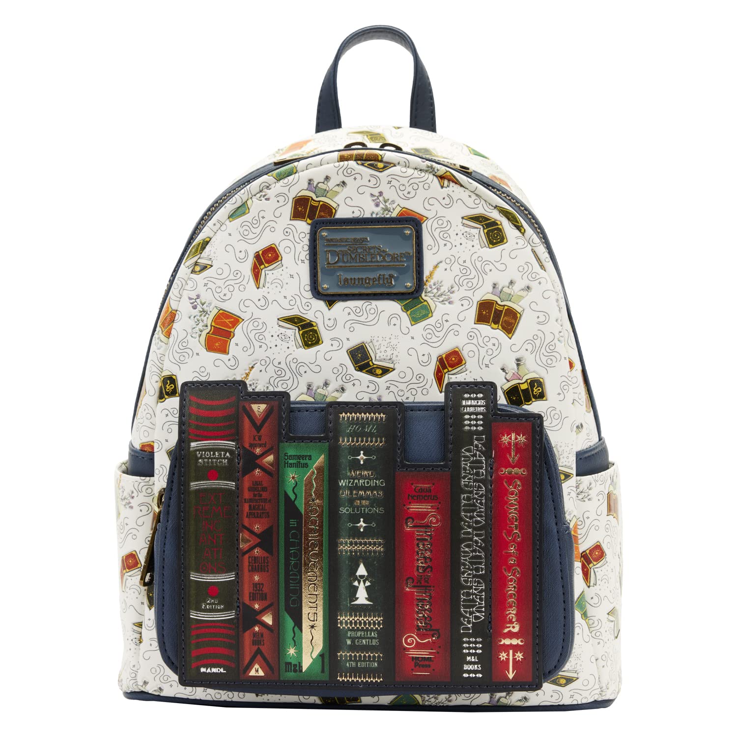 Loungefly Fantastic Beasts Magical Books Mini Backpack, Multi, small