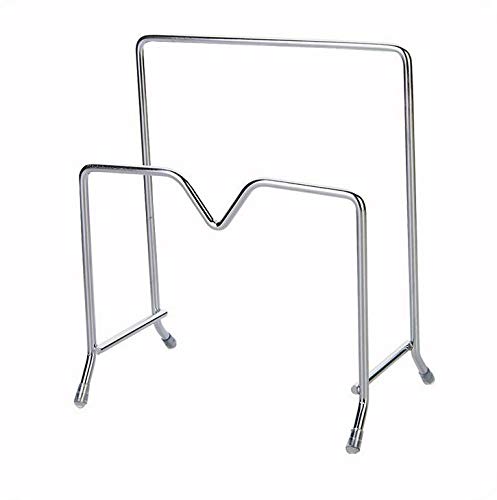 Stainless Iron Cutting Board Holder Wire Stand Organizer Pot Lid Rack Organizer fit for Kitchen Cabinet Rack Storage