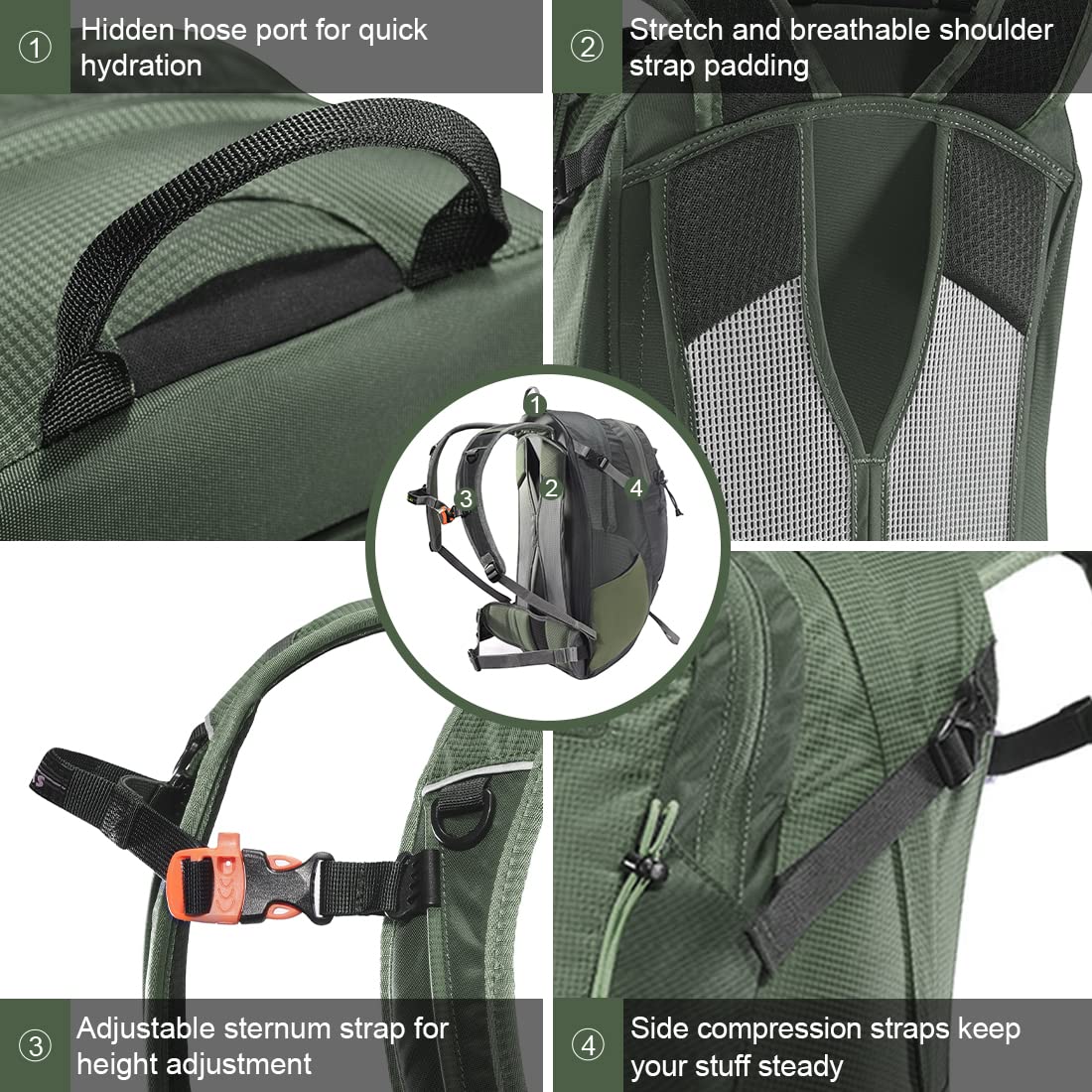 KAILAS 28L Hiking Backpack Waterproof Lightweight Camping Backpack for Outdoor Sports
