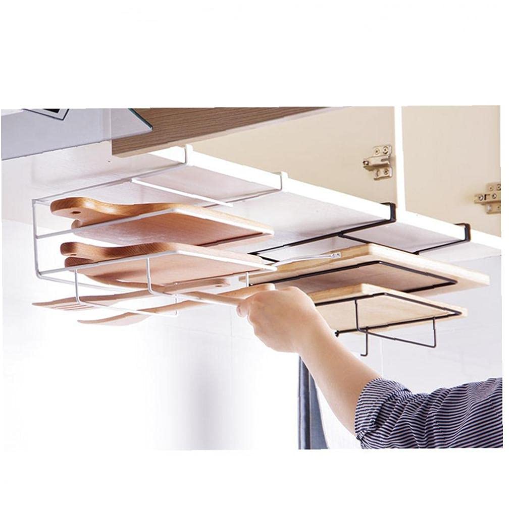 Ruluti Kitchen Storage Drainboard Pan Lid Shelf Metal Hanging Cutting Board Stand Draining Rack Organizer 25.5 * 24.0 * 10.5cm