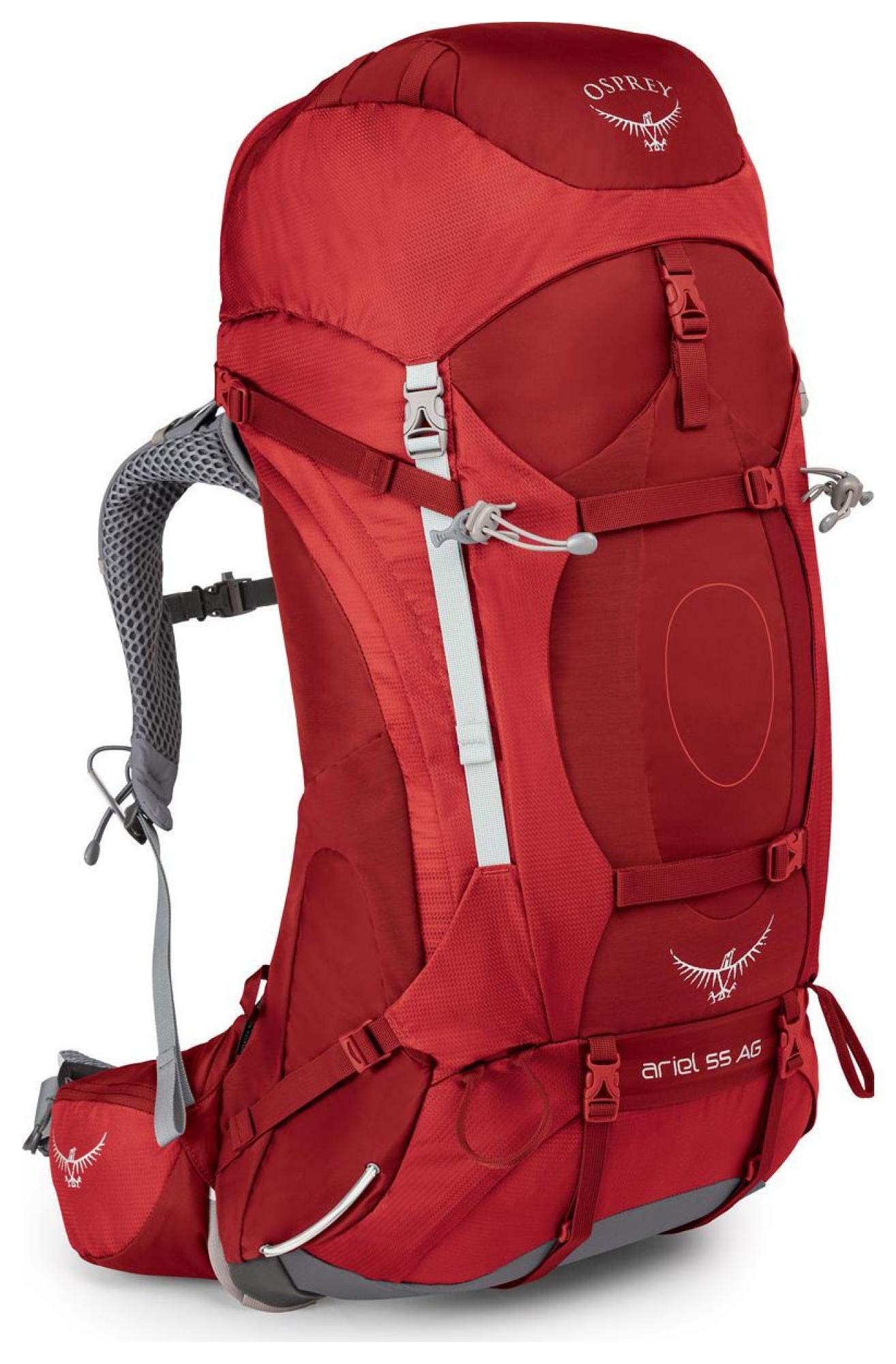 Osprey Packs Women's Ariel AG 65 Backpack, Picante Red, Large