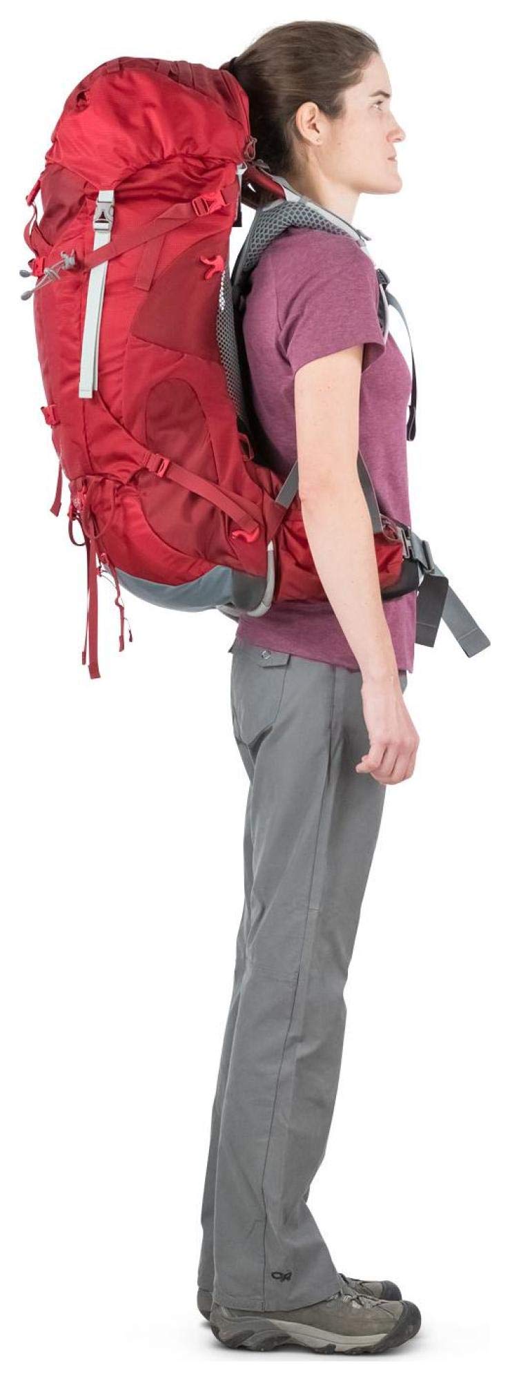 Osprey Packs Women's Ariel AG 65 Backpack, Picante Red, Large