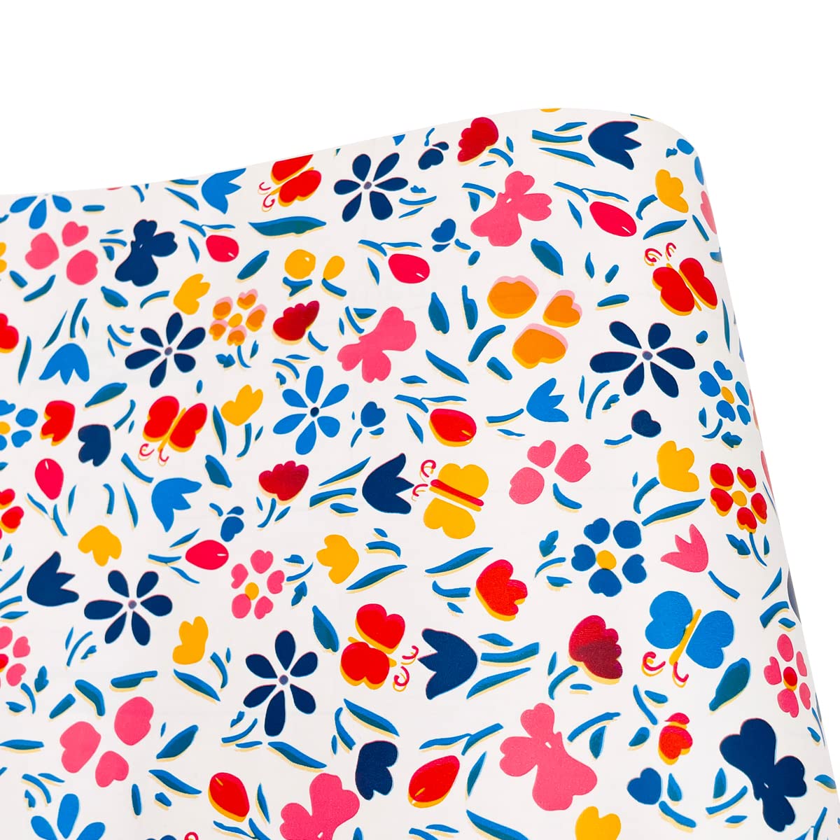 SimpleLife4U Colorful Butterfly Floral Contact Paper Peel & Stick Shelf Liner 17.7 Inch By 9.8 Feet