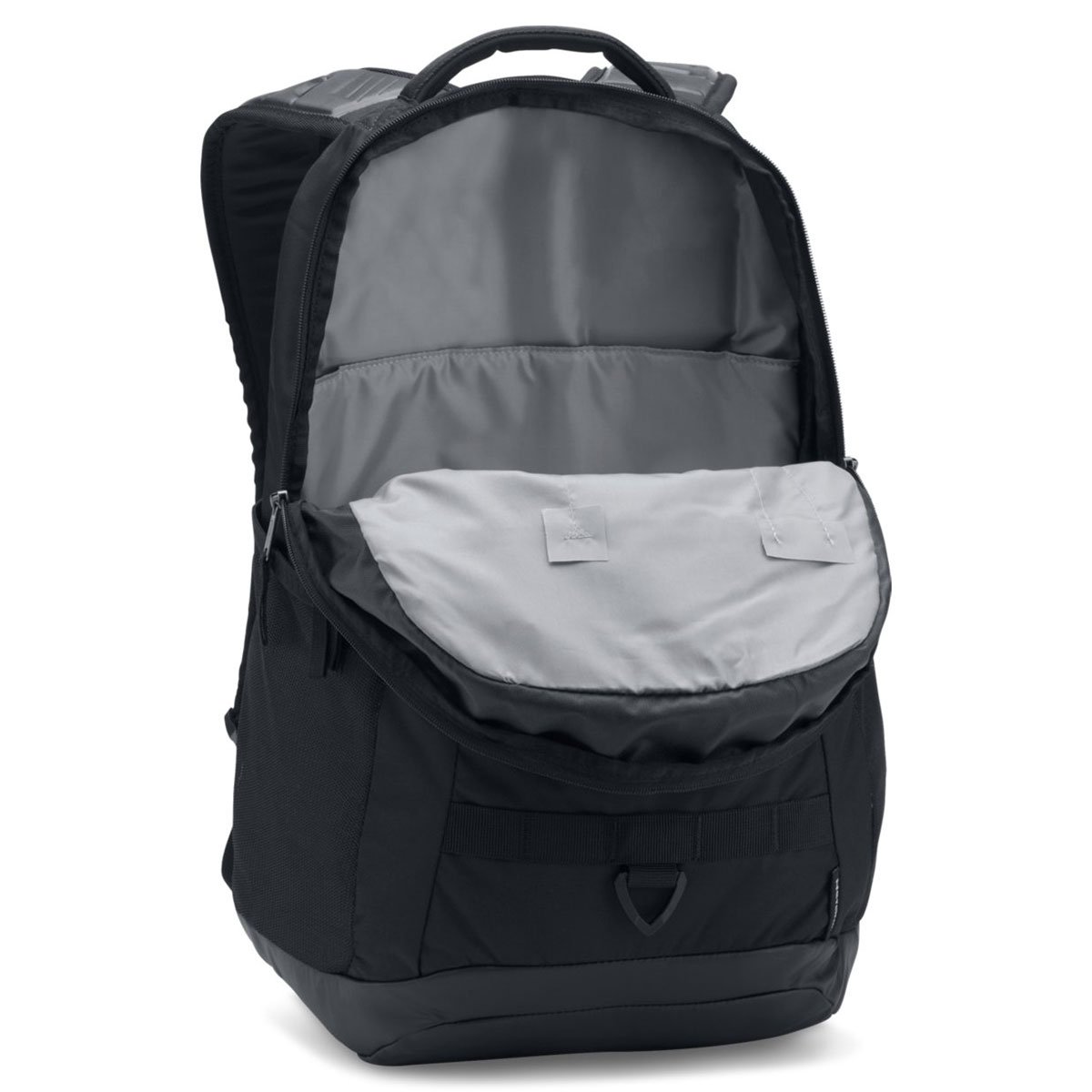 Under Armour Big Logo 5.0 Backpack, Black (001)/Silver, One Size Fits All