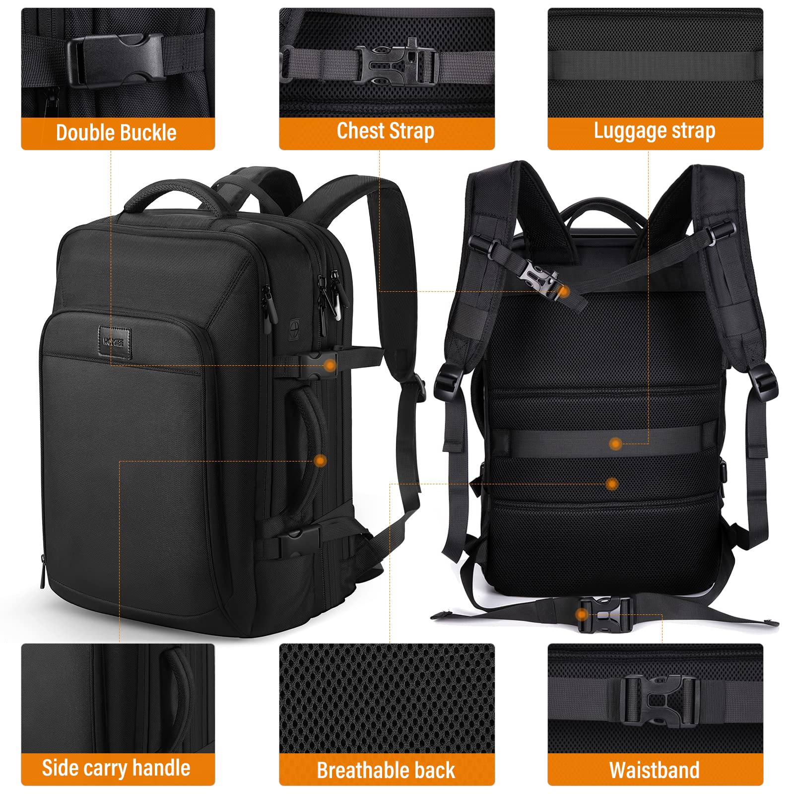 HOMIEE School Backpack Lightweight Travel Backpack Casual Daypacks Anti-theft Backpack Water Resistant Laptop Backpack Computer Bag for Boys Girls Men Women