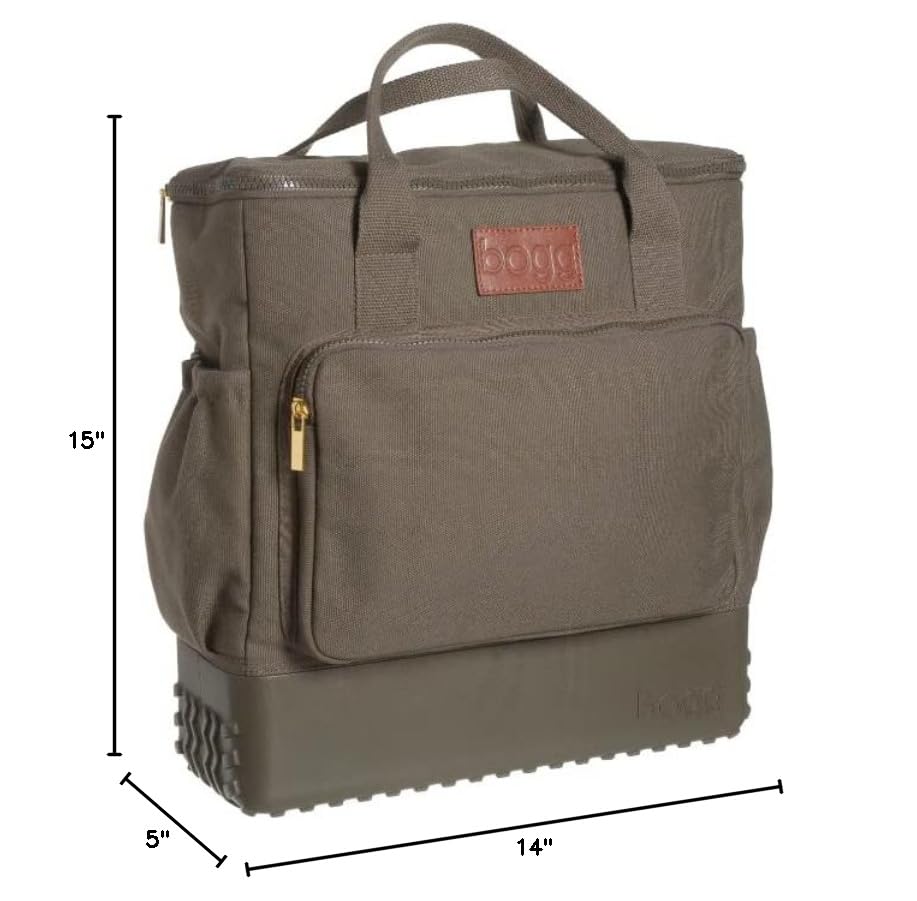 BOGG BAG Travel Canvas Backpack - Durable Sturdy Bag With High Capacity For Men or Women - 14x15x5 - Tip Proof Tote Backpack With Pockets for the Beach, Boat, Pool, Sports And More - I Olive You