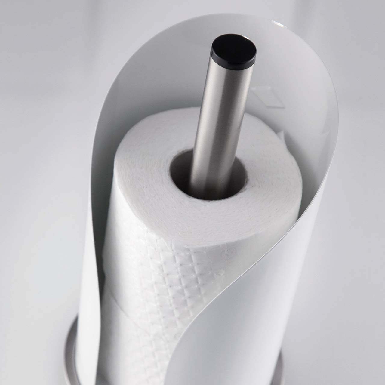 Wesco - German Designed – Steel Paper Towel and Toilet Paper Holder, Red
