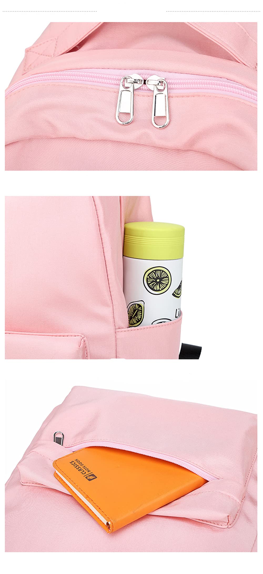 COSABZ Anime Anya Forger Backpack Cosplay Kawaii Backpack Schoolbag Mochila Bag With Pendant For Girls Pink (4)