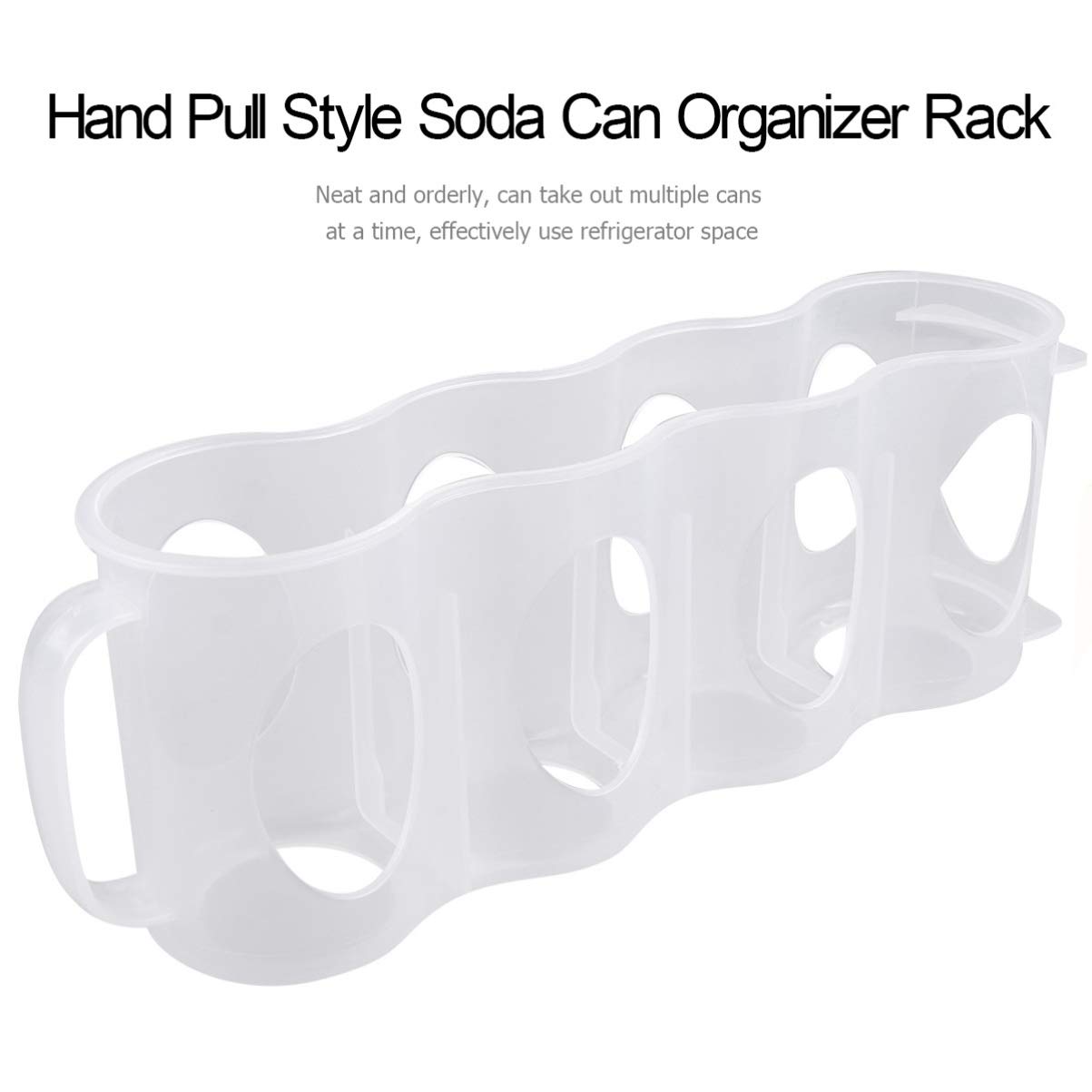 OSALADI 2pcs Refrigerator Organizer Bins 4 Section Pop Soda Can Dispenser Beverage Holder for Kitchen Fridge Freezer Countertops Cabinets