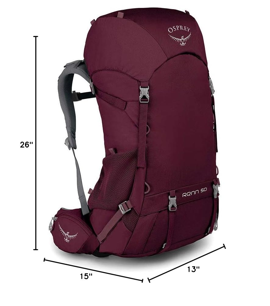 Osprey Renn 50 Women's Backpacking Backpack, Aurora Purple
