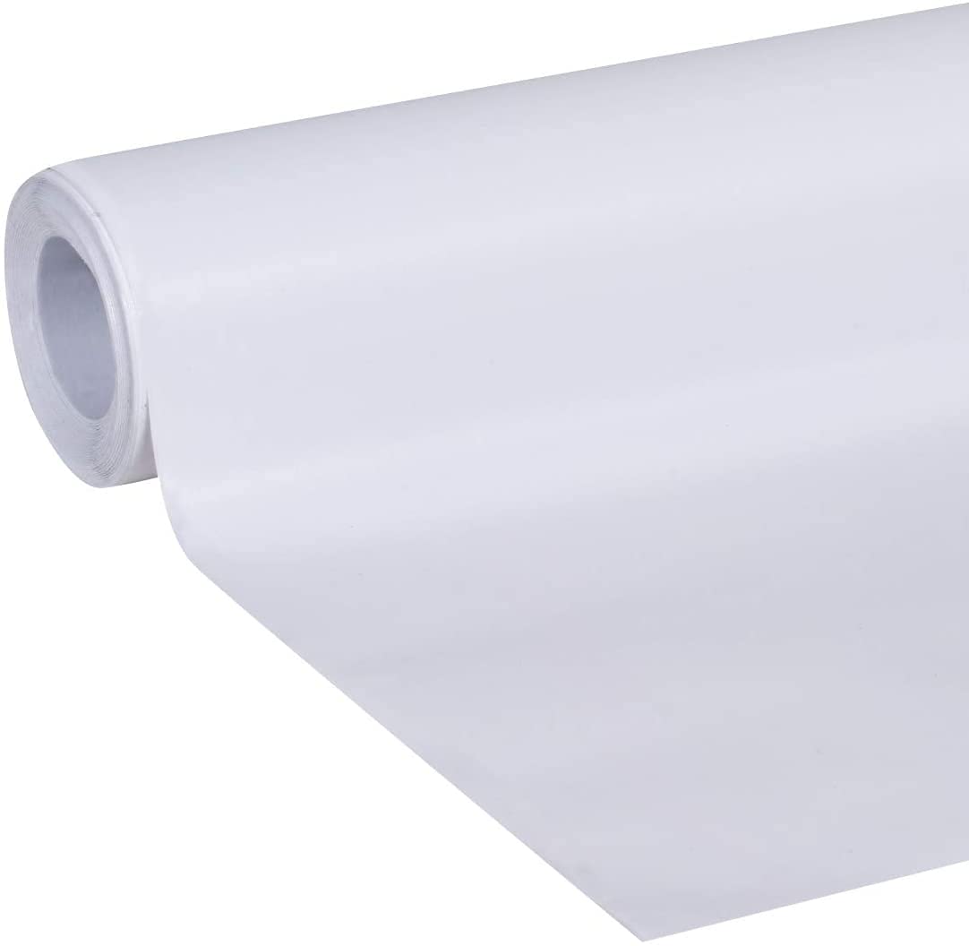 Duck Brand 284380 Smooth Top EasyLiner Shelf Liner with Clorox, 20 in x 6 Ft, White, 2 Rolls