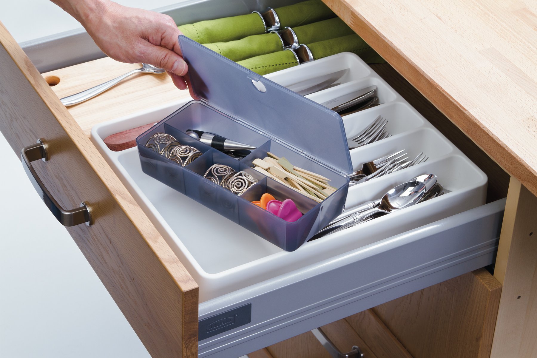 Prepworks by Progressive Flatware Organizer with Removable Storage Box