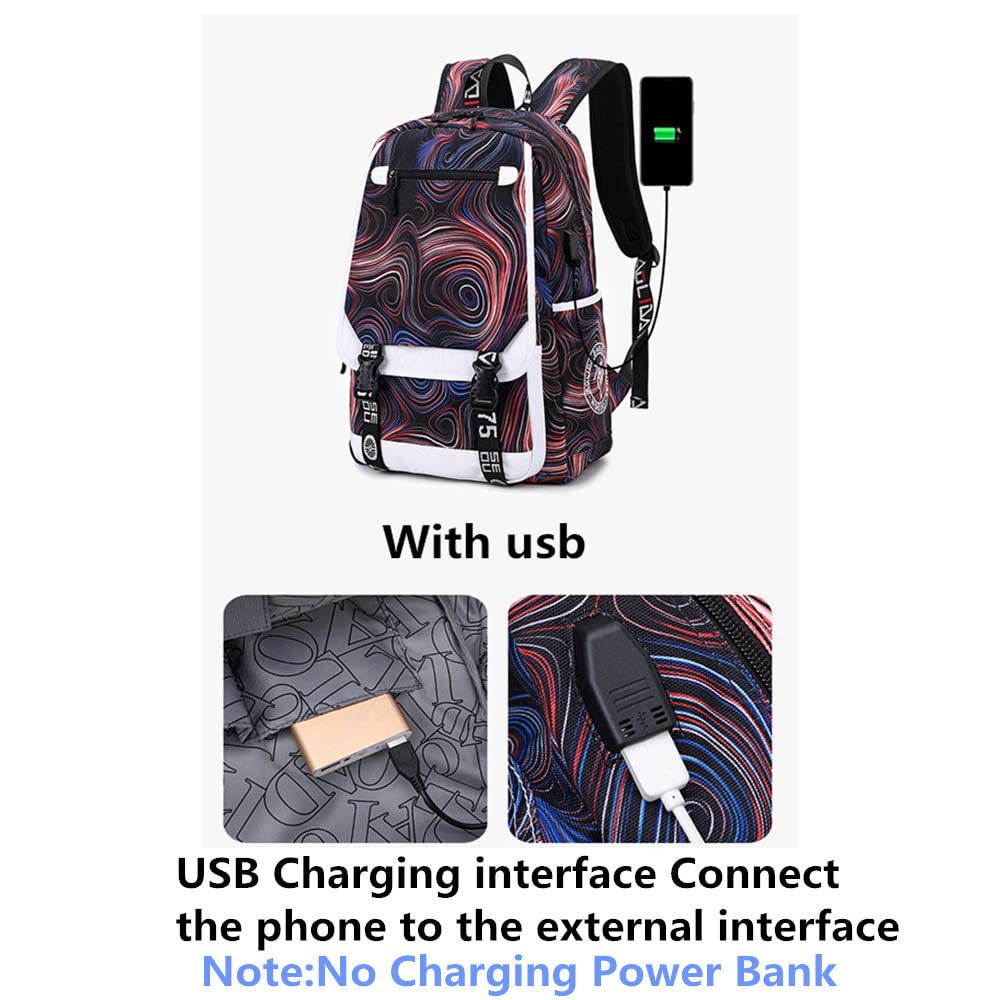 ZHANAO Laptop Backpacks for Student Boys Backpacks for Middle School Bookbag with USB Daypack Travel
