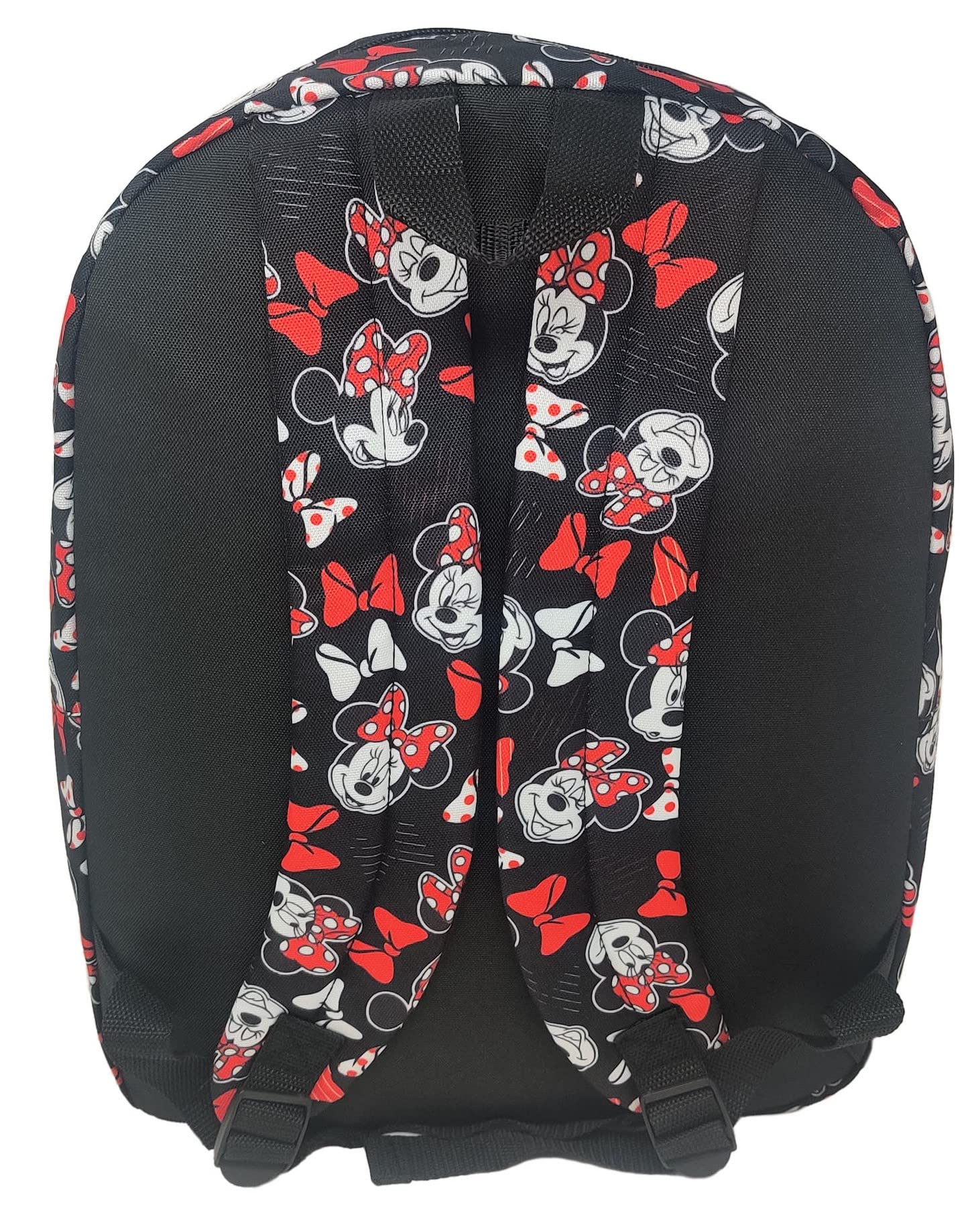 Disney Minnie Mouse 16" Backpack Front Pocket All Over Print School Bag