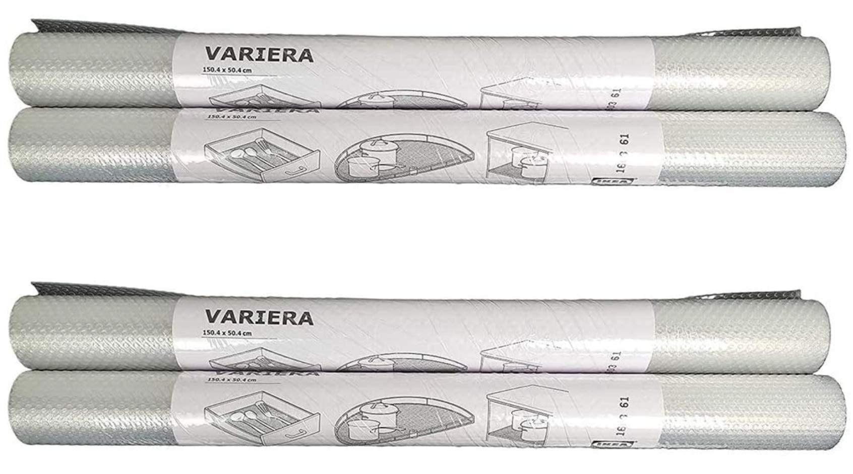 IKEA Variera Shelf Liner Drawer Mat, Clear (4 Pack, Clear)
