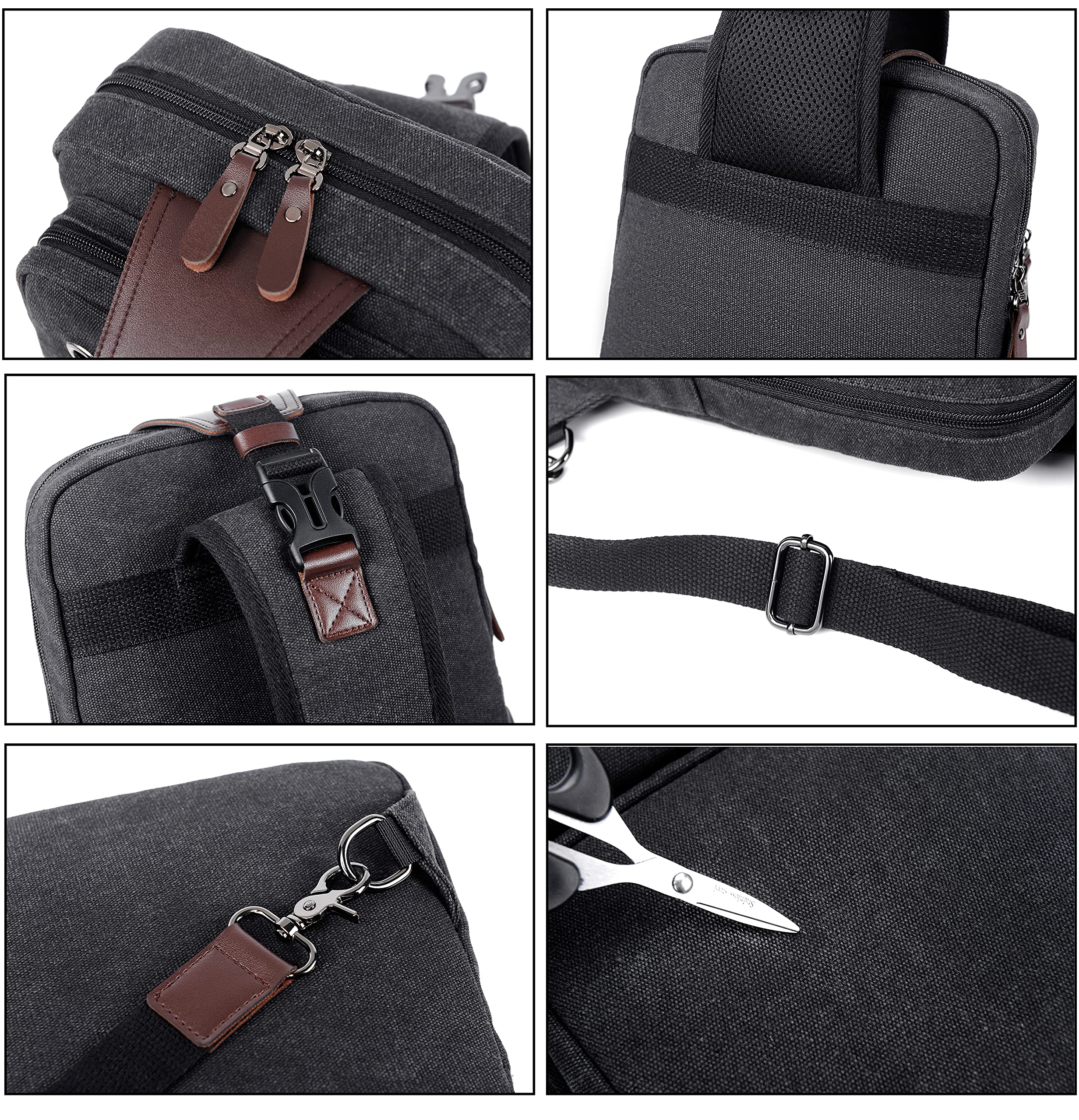 FSDWG Backpack Sling Crossbody Backpack Shoulder Bag for Men Large Capacity Wallet Cell Phone Bag