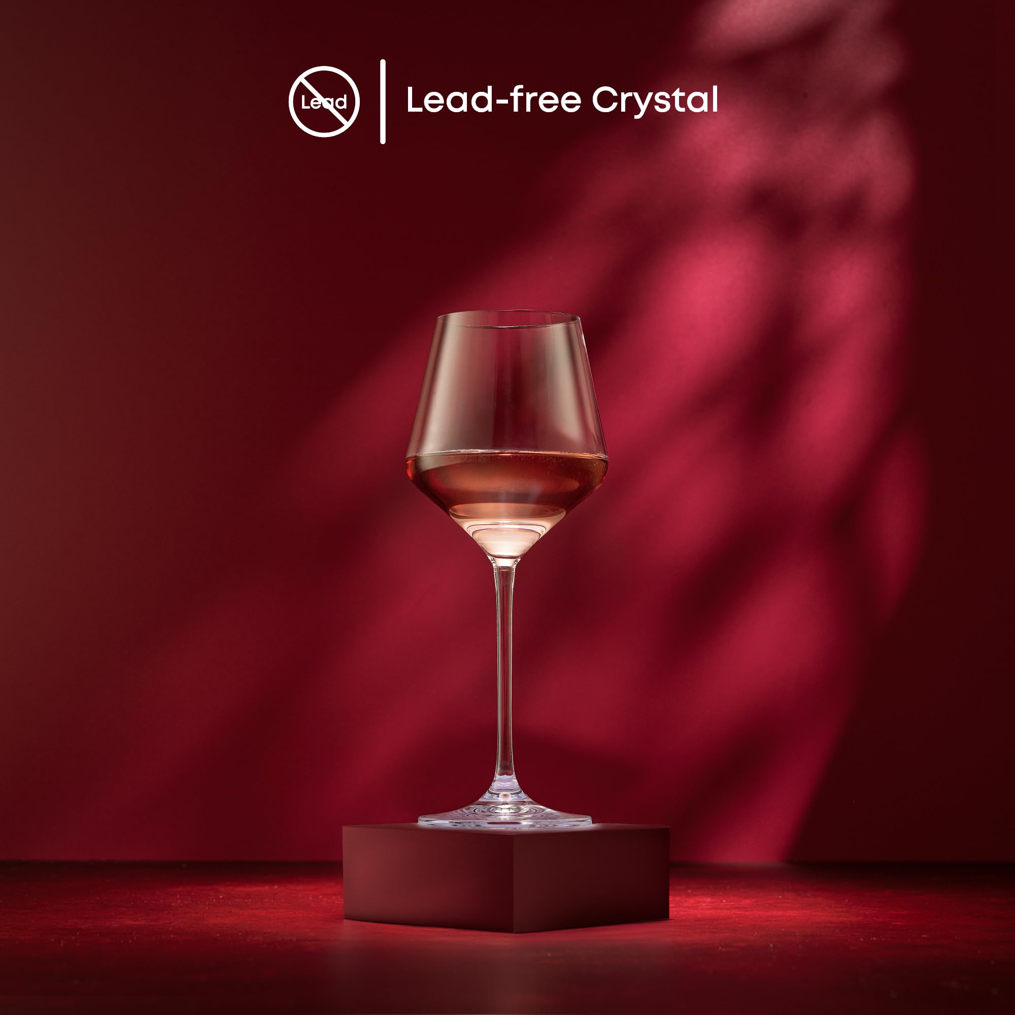 JoyJolt Layla White Wine Glasses, Set of 4 Italian Wine Glasses, 13.5 oz Clear Wine Glasses β Made in Europe