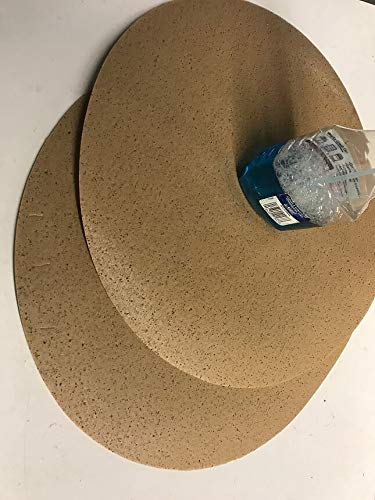 Anti-Skid Eco Cork Wood Lazy Susan Matting for Kidney, Full Circle & D-Shaped Wood Lazy Susans, Anti-Skid Matting Kidney Shaped, 28"