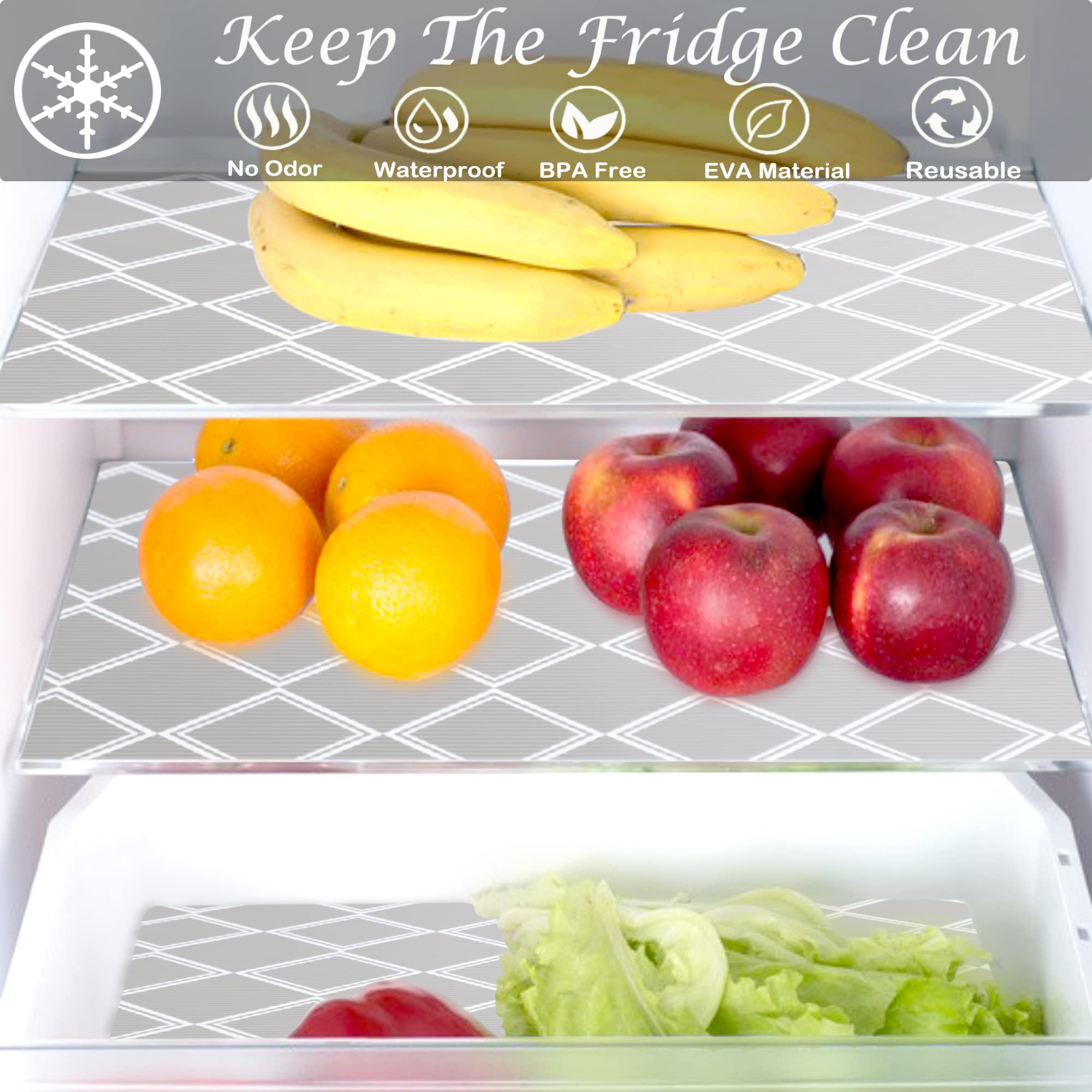 Kitchen Cabinet Drawer Liners Non Slip 10 Inch Wide X 20 FT Waterproof Shelf Liners Non Adhesive Refrigerator Shelf Liners Washable Thickened Cupboard Liner for for Bathroom,Dresser,Pantry