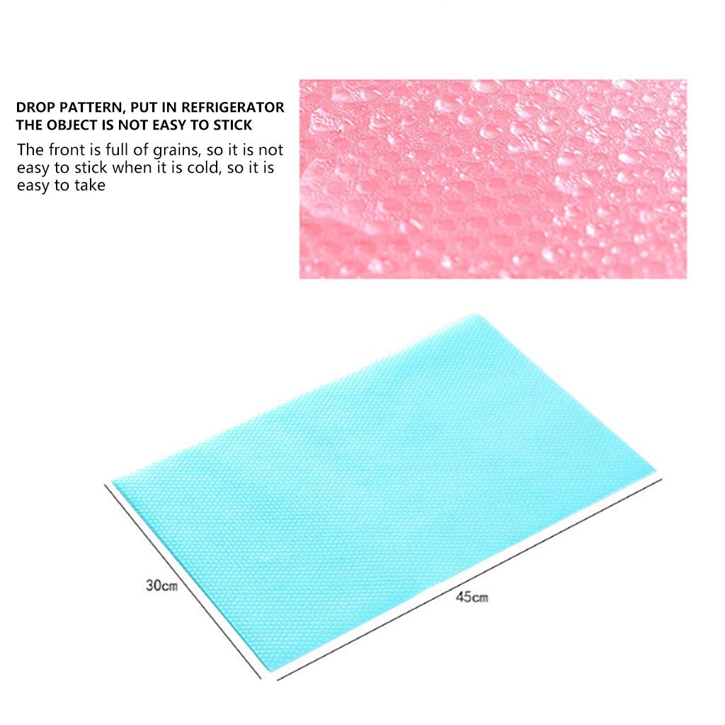 Aoyuexi Refrigerator Mats,Refrigerator Liners for Shelves Washable Fridge Mats Liners Waterproof Fridge Pads Mat Shelves Drawer Table Mats (White)