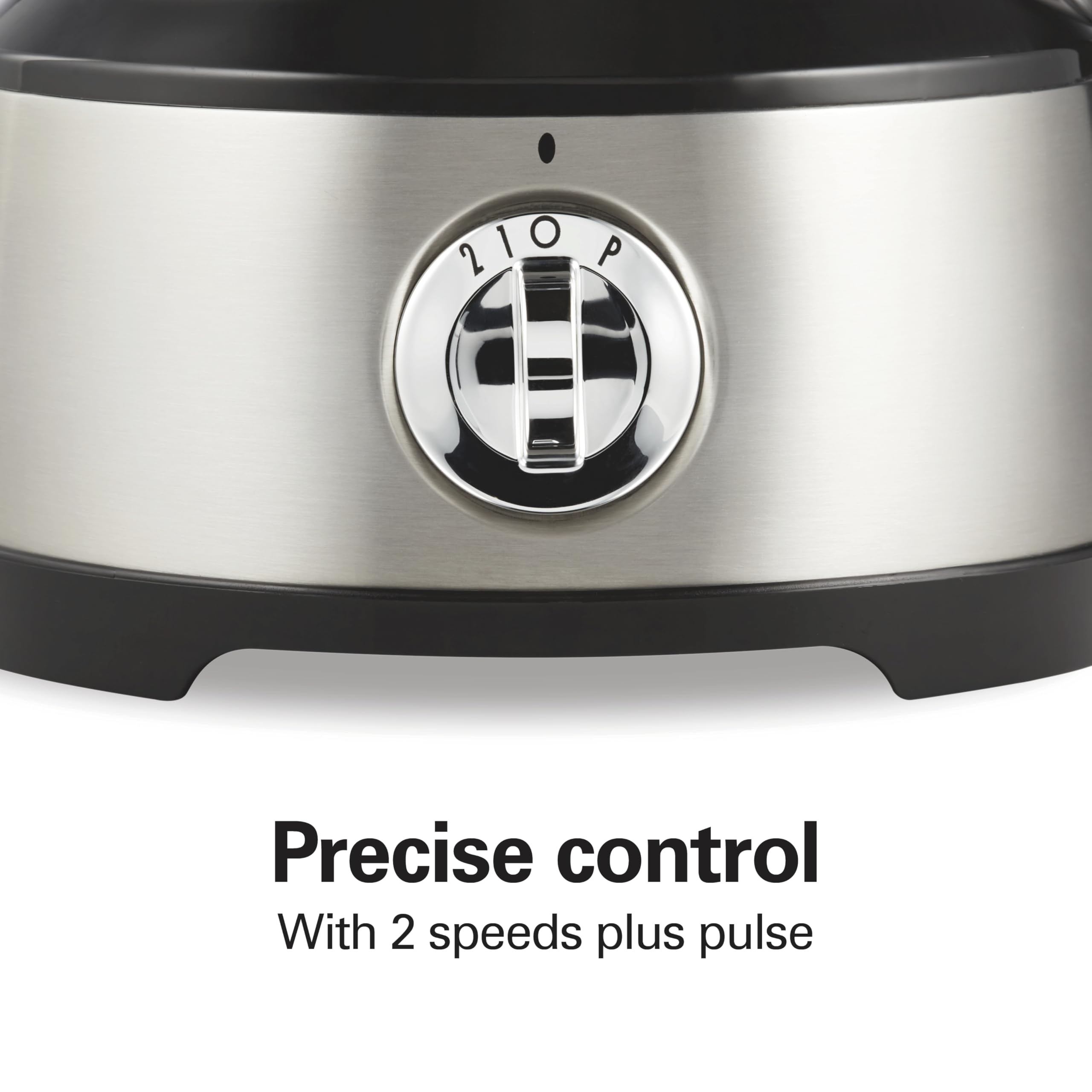 Hamilton Beach Food Processor & Vegetable Chopper for Slicing, Shredding, Mincing, and Puree, 10 Cups - Bowl Scraper, Stainless Steel
