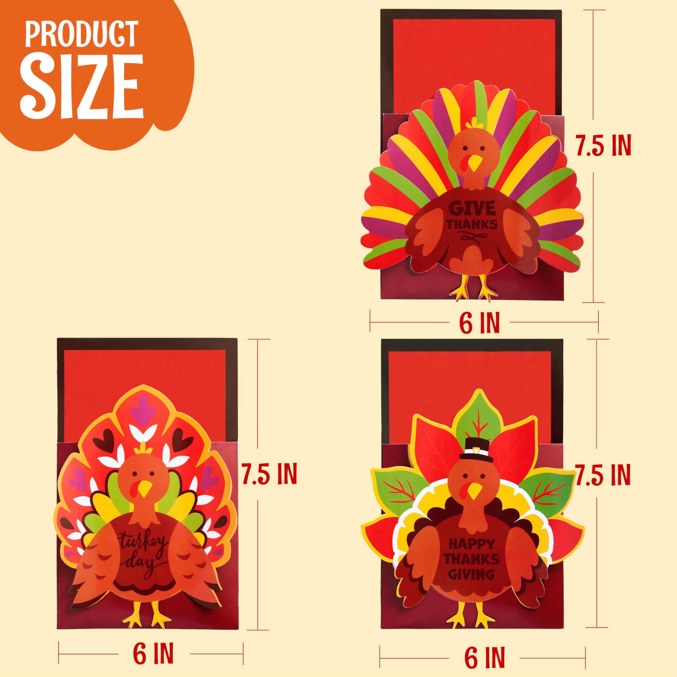 24 Thanksgiving Turkey Cutlery Decorative Utensil Holders for Autumn Fall Party
