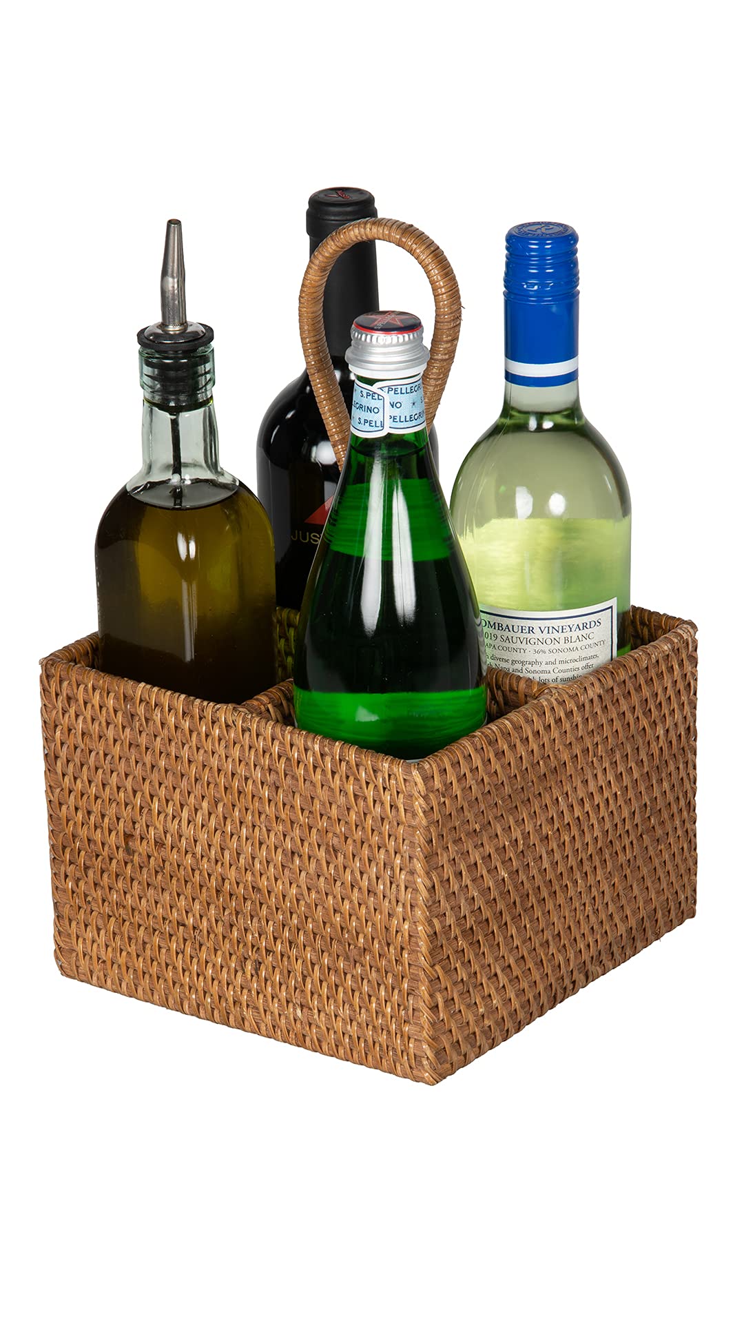 KOUBOO Laguna Bottle Caddy, Honey Brown