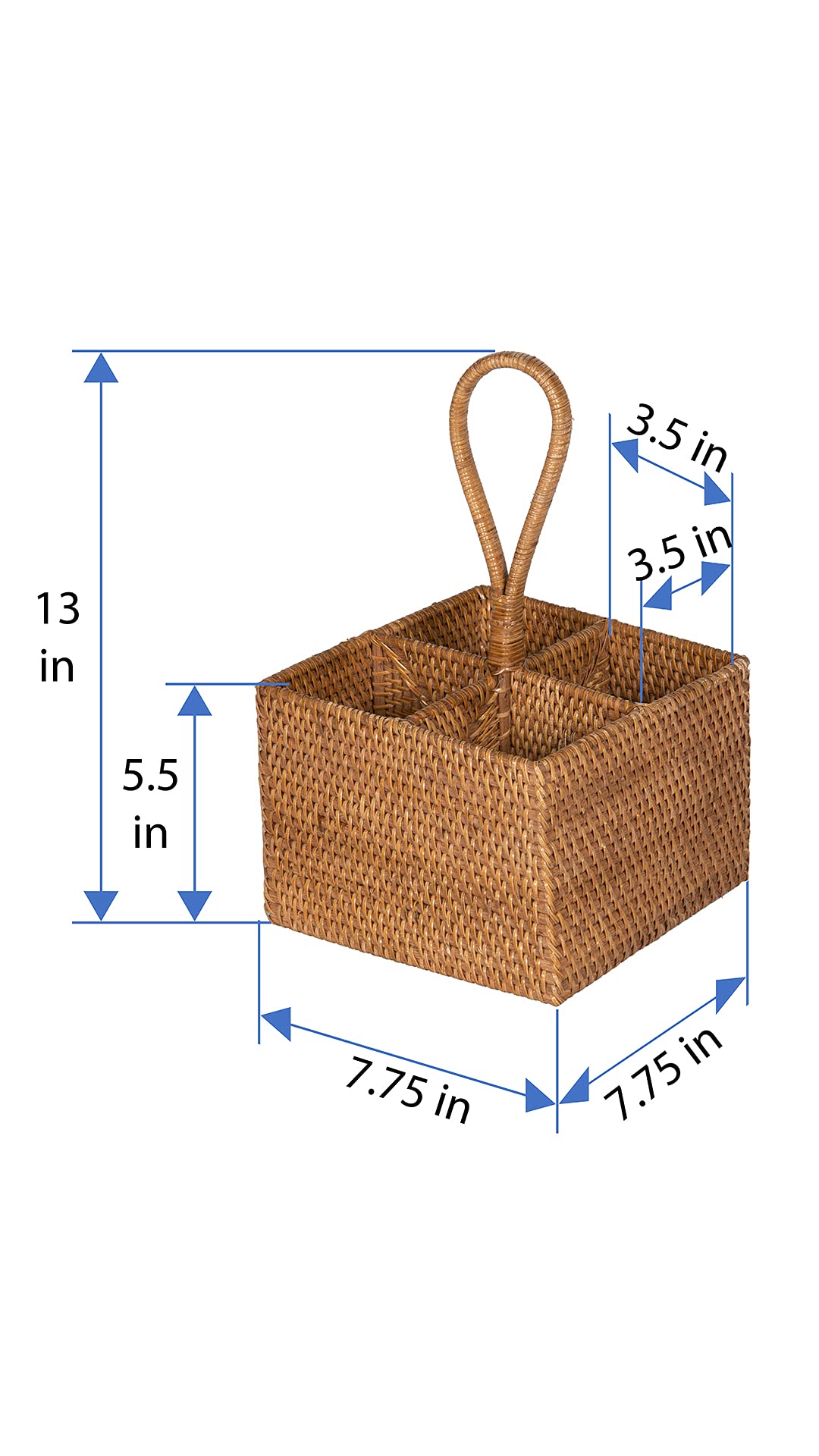 KOUBOO Laguna Bottle Caddy, Honey Brown