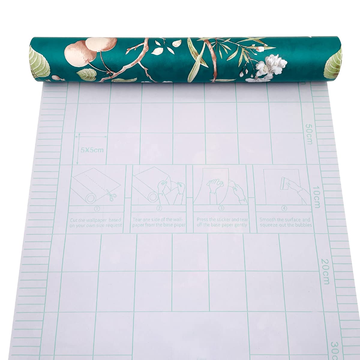 Yifasy Shelf Liner Green Striped Butterfly Self-Adhesive Drawer Cabinet Paper Line Vanity Dresser Sofa Table 118x17.7 Inch