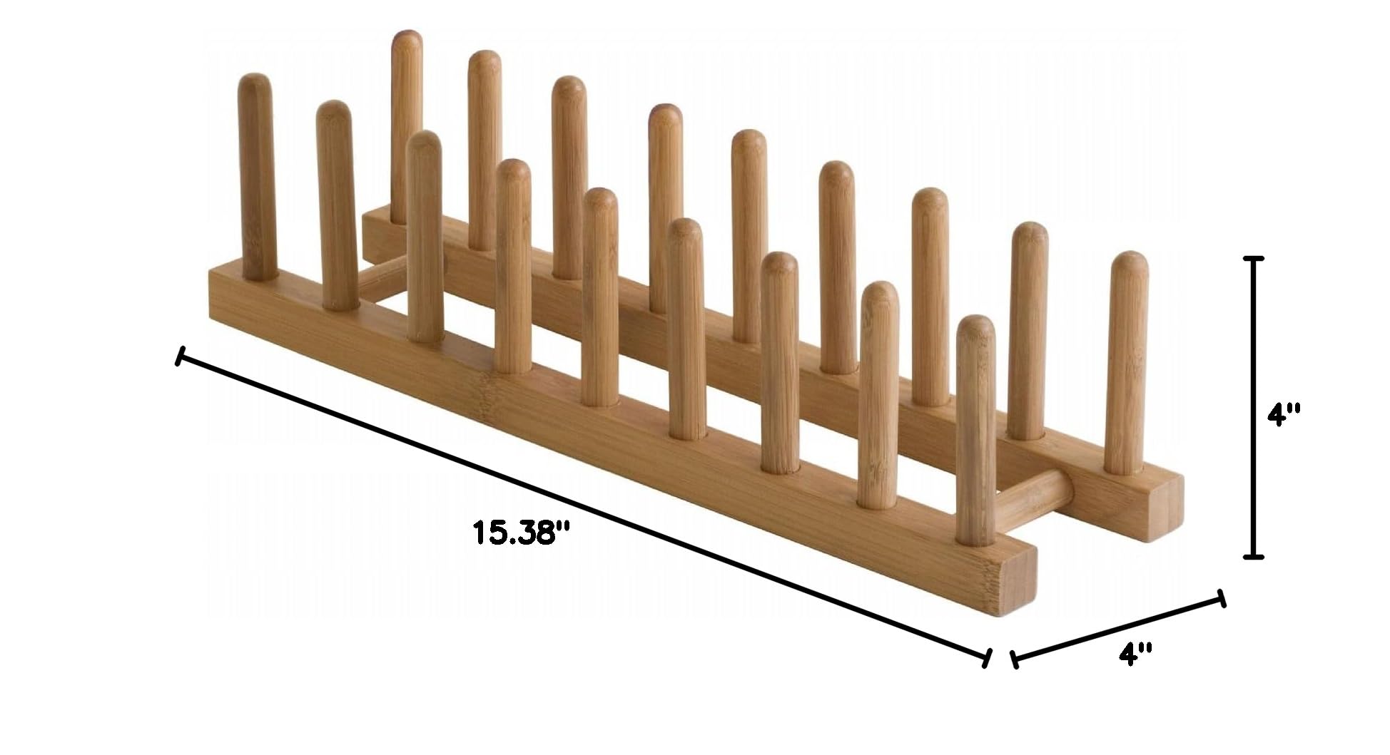 Lipper 887 Bamboo Plate Rack -Pot Lid Holder