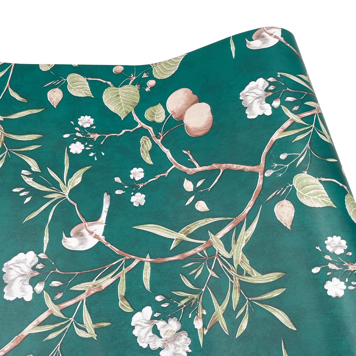 Yifasy Shelf Liner Green Striped Butterfly Self-Adhesive Drawer Cabinet Paper Line Vanity Dresser Sofa Table 118x17.7 Inch