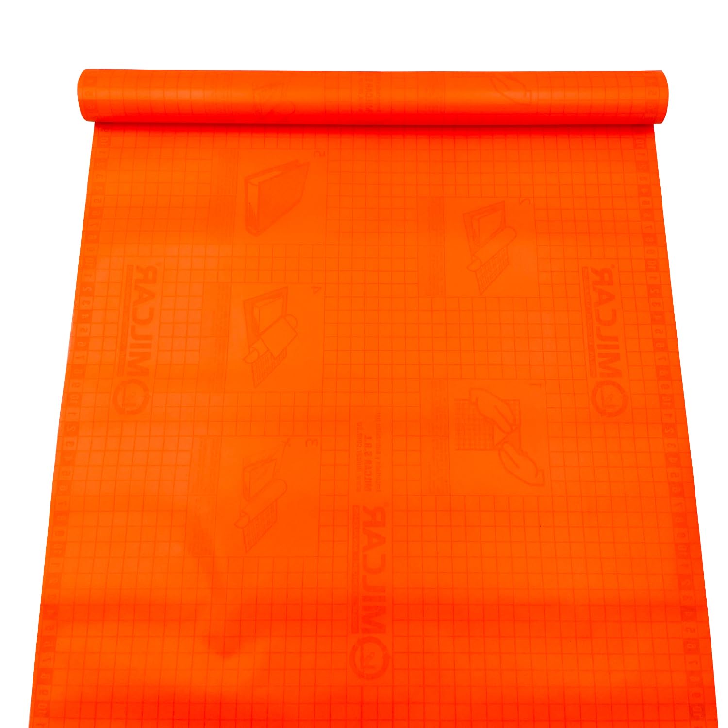 Yifely Solid Color Peel & Stick Shelf Liner Removable Drawer Paper for Covering Home Furniture School Old Lockers, Orange, 17.7 Inch by 9.8 Feet