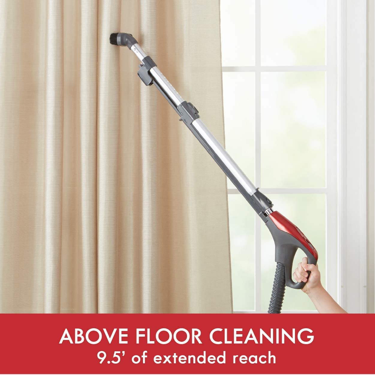 Kenmore 81414 400 Series Bagged Canister Vacuum Cleaning Tools, Telescoping Wand, Red