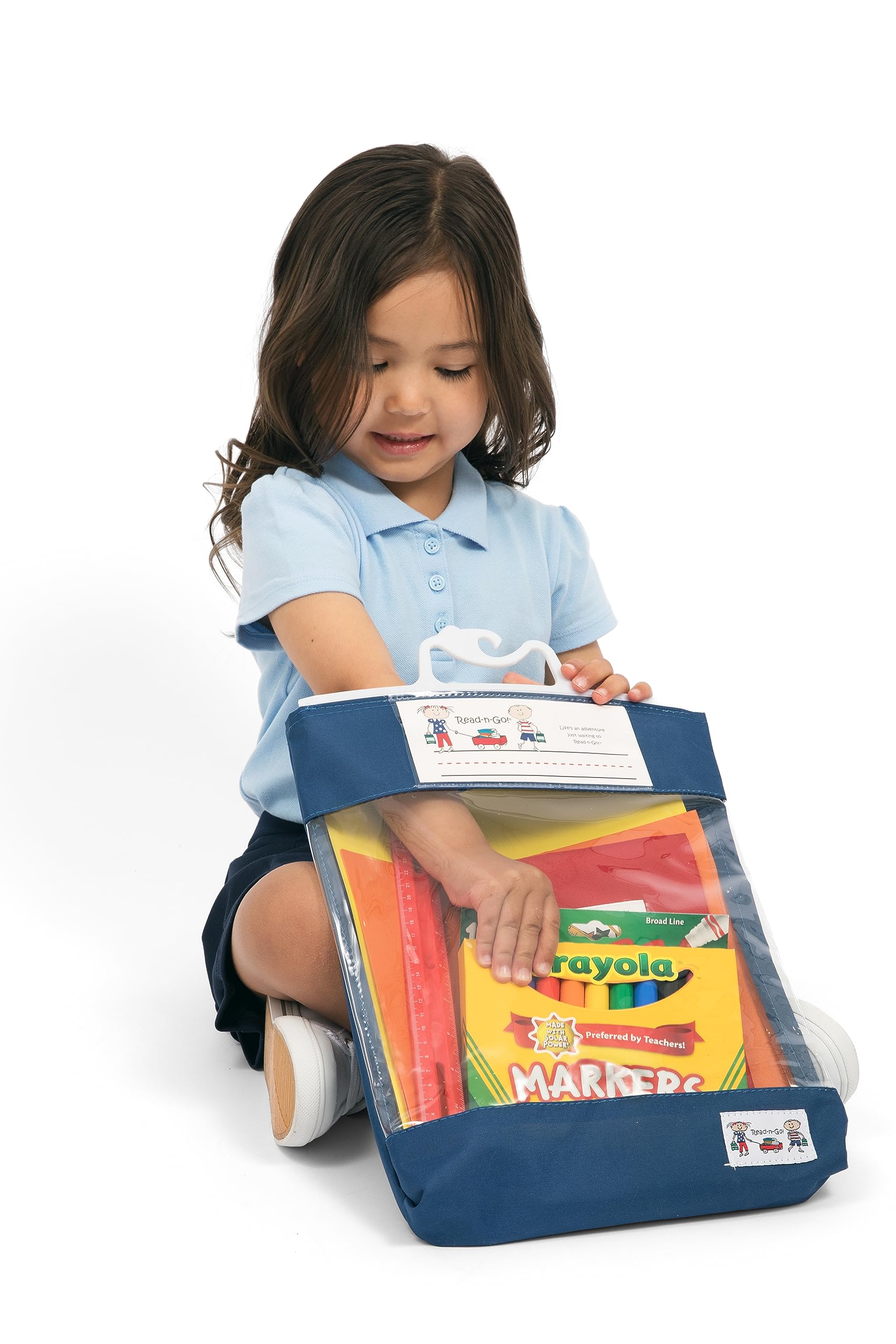 Seat Sack 00080 Read-N-Go Book Bag, 11-1/2" x 14-1/2" Size, Blue