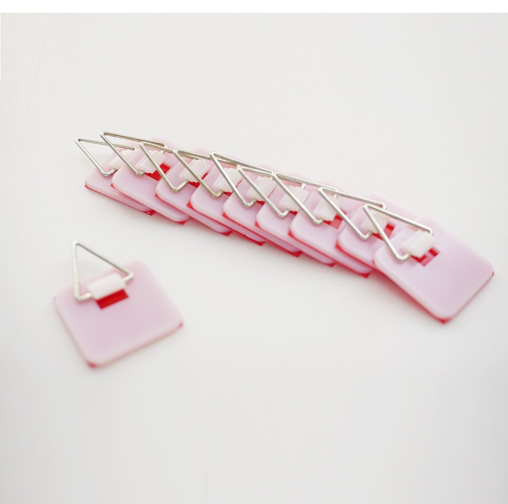 Artliving 2cm Invisible Disc Adhesive Plate Hanger Set Vertical Plate Holders (20 pack)