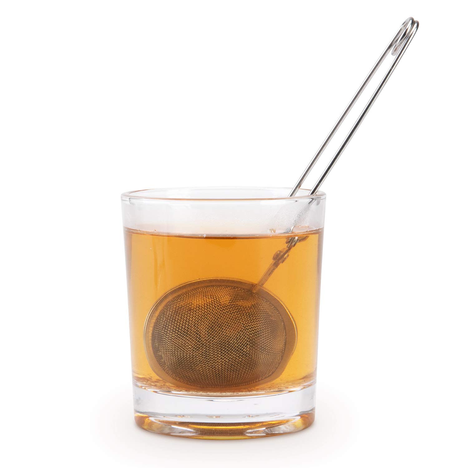 Snap Ball Tea Strainer, JEXCULL 3 Pack Premium Stainless Steel Tea Strainer with Handle for Loose Leaf Tea Fine Mesh Tea Balls Filter Infusers (Normal)