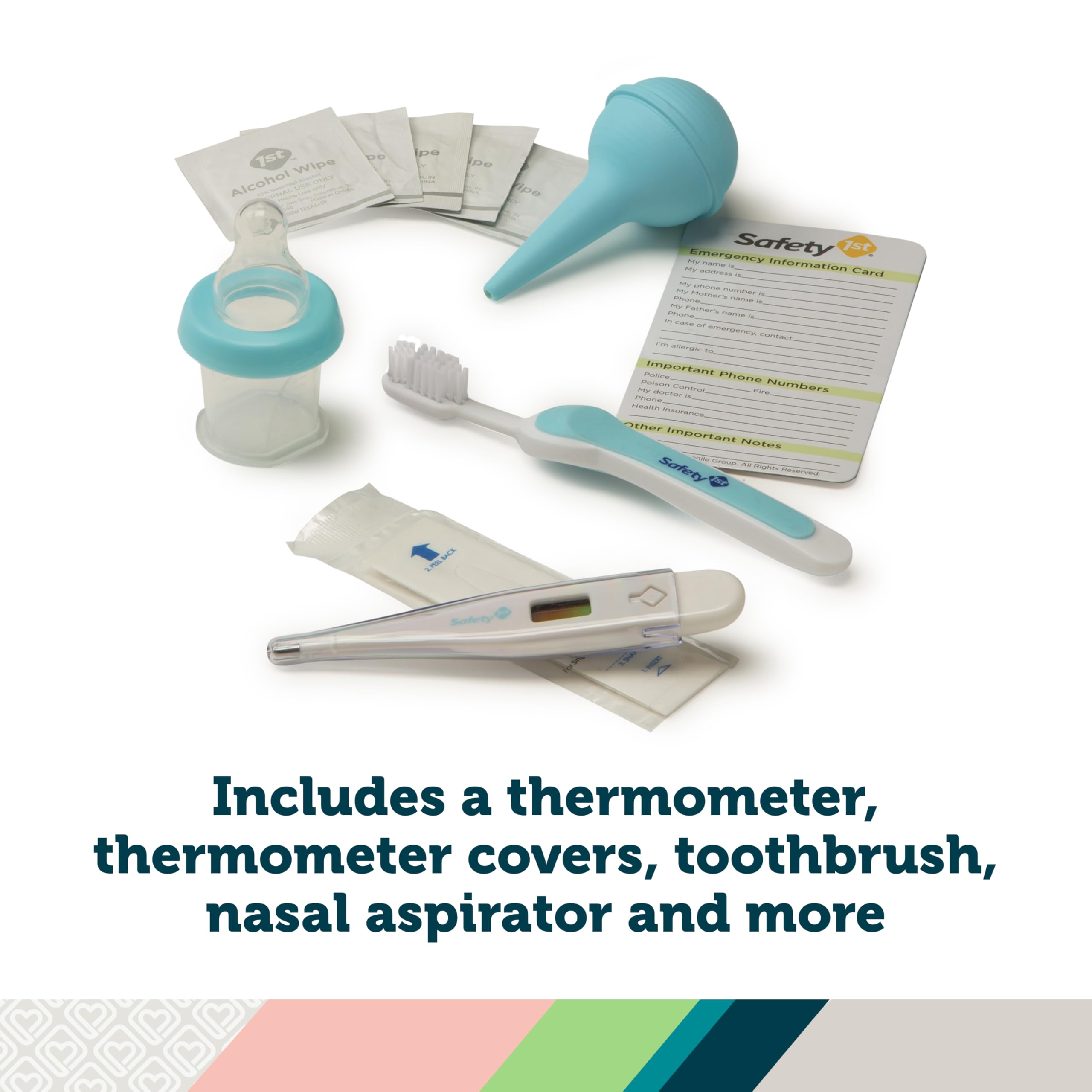 Safety 1st Deluxe 25-Piece Baby Healthcare and Grooming Kit (Arctic Blue)